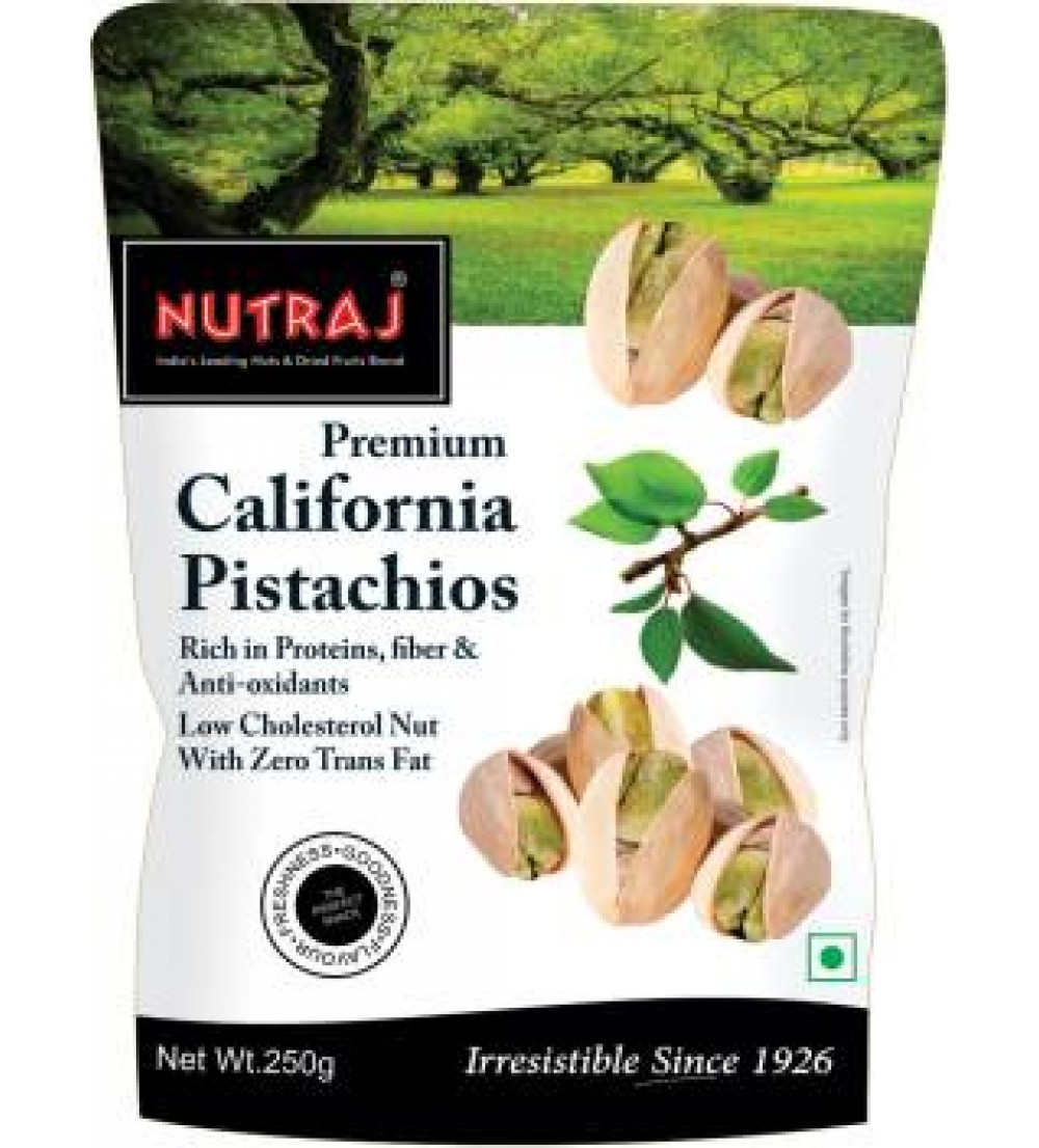 Nutraj California Roasted & Salted Pistachios (250 g)